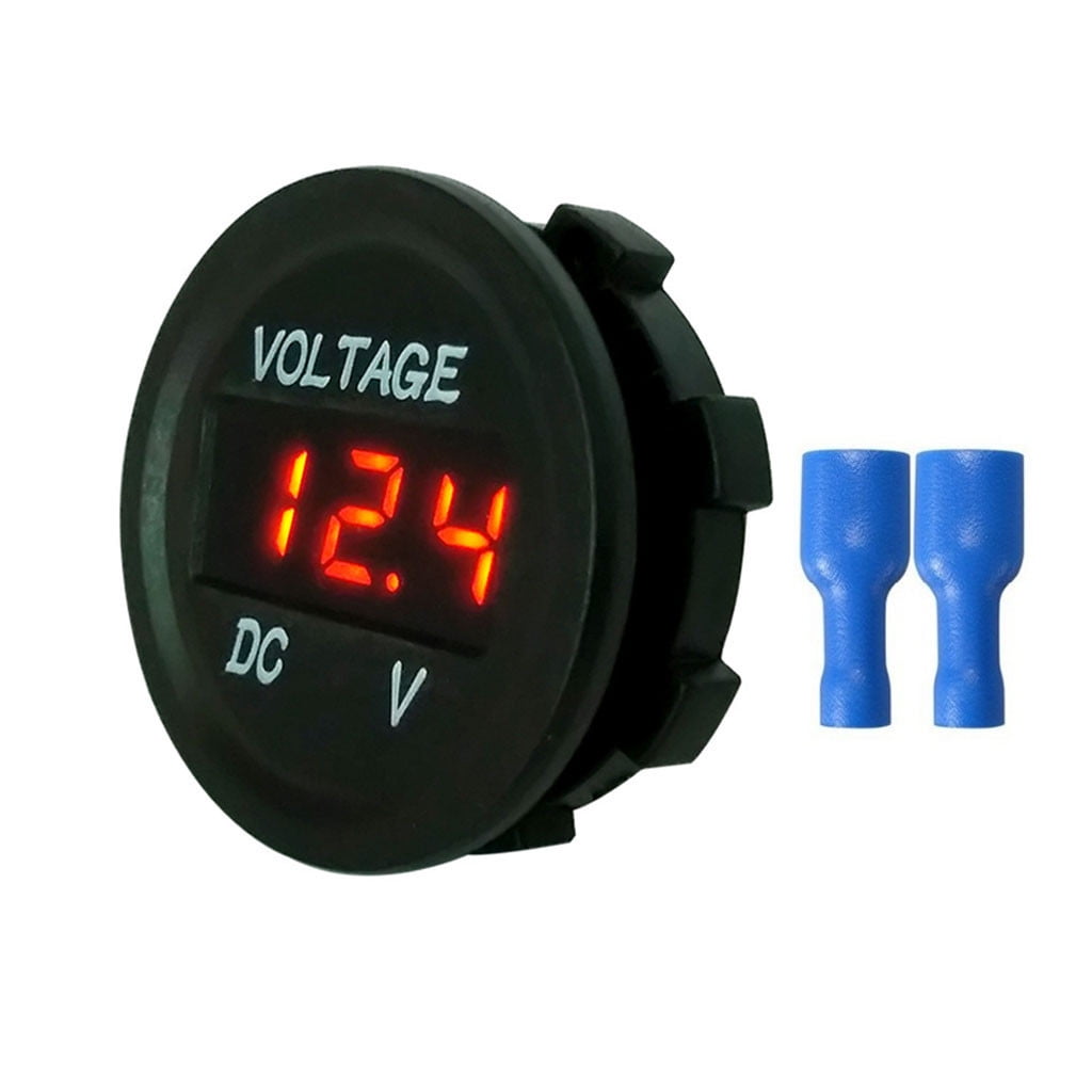ZAROYEAX DC 12V 24V LED Voltage Display Panel Digital Voltmeter ...