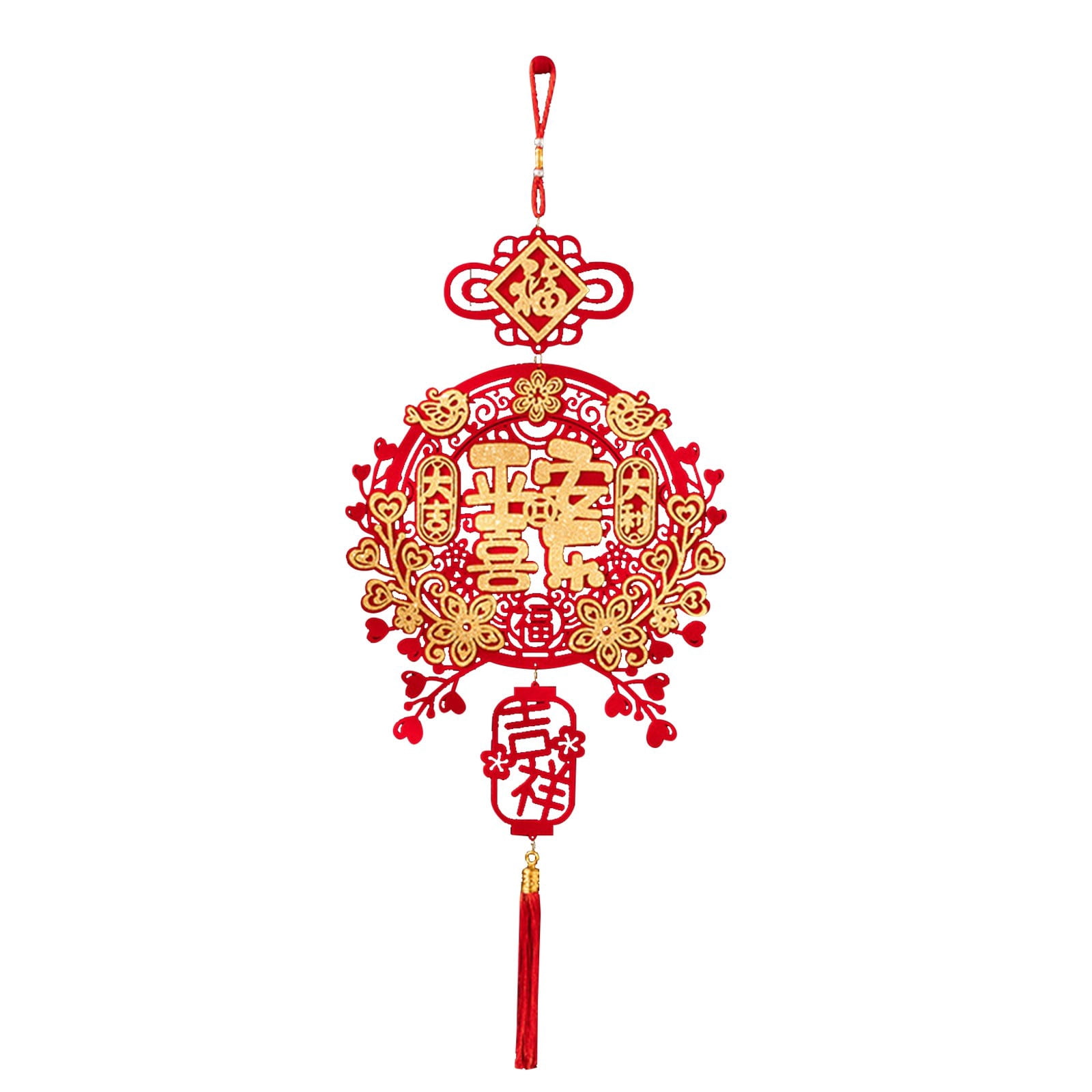 ZAROYEAX Decorative Pendant Year of The Dragon Fortune Character ...