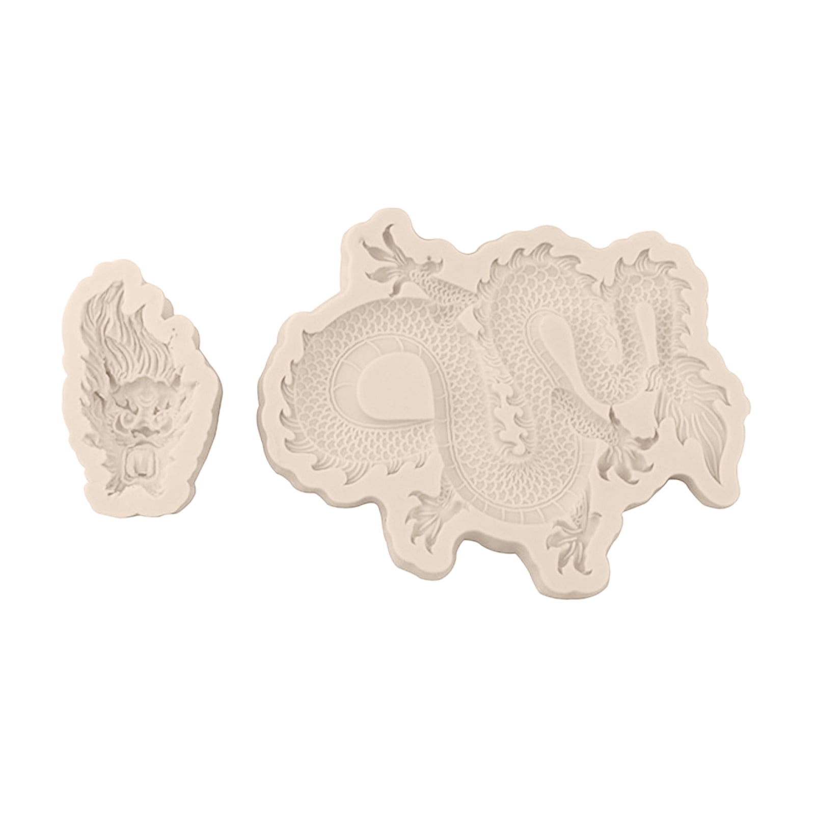 ZAROYEAX Delicate 3D Dragon Shaped Silicone Cake Former Versatile ...