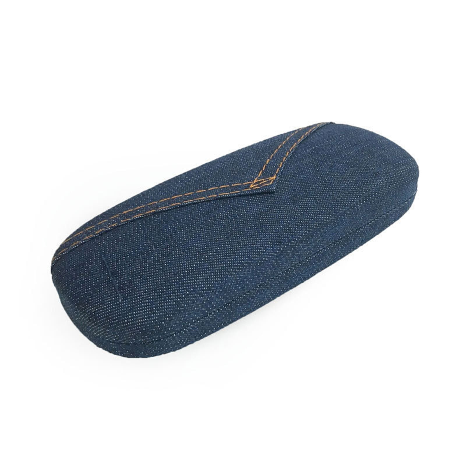 Zaroyeax Denim Fabric Glasses Cases Hard Eyeglasses Box Portable