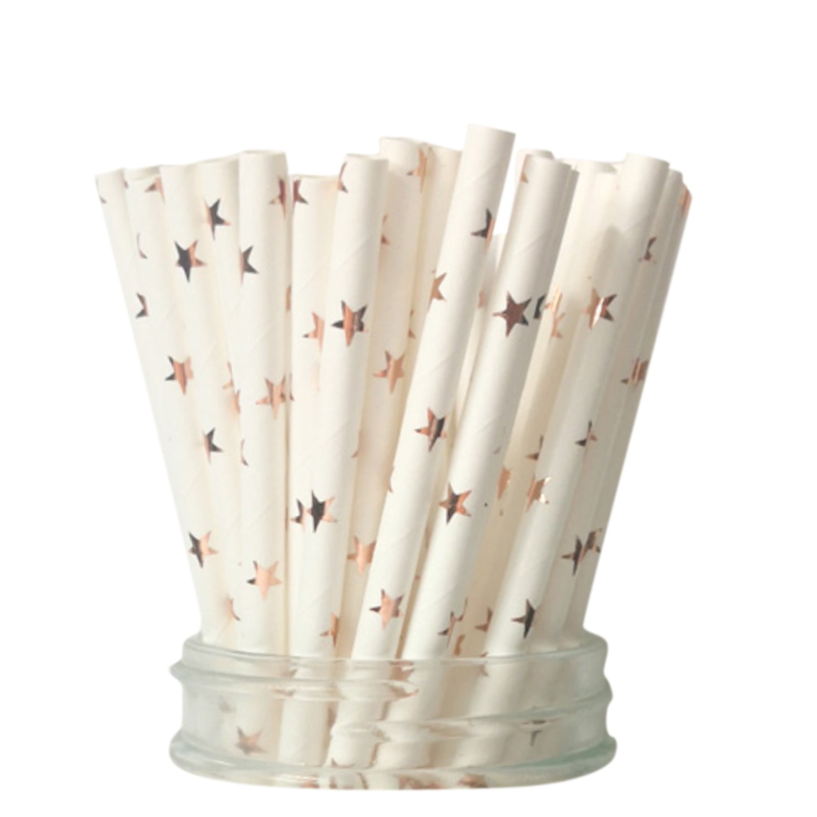 ZAROYEAX Disposable Colored Paper Straw Party Decoration Juice Drink ...