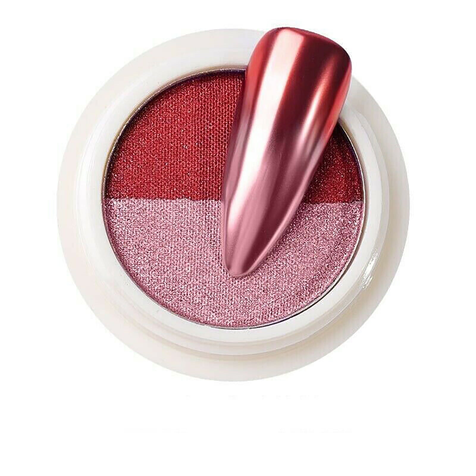 ZAROYEAX Dual Color Mirror Effect Chrome Pigment Du st Holographic ...