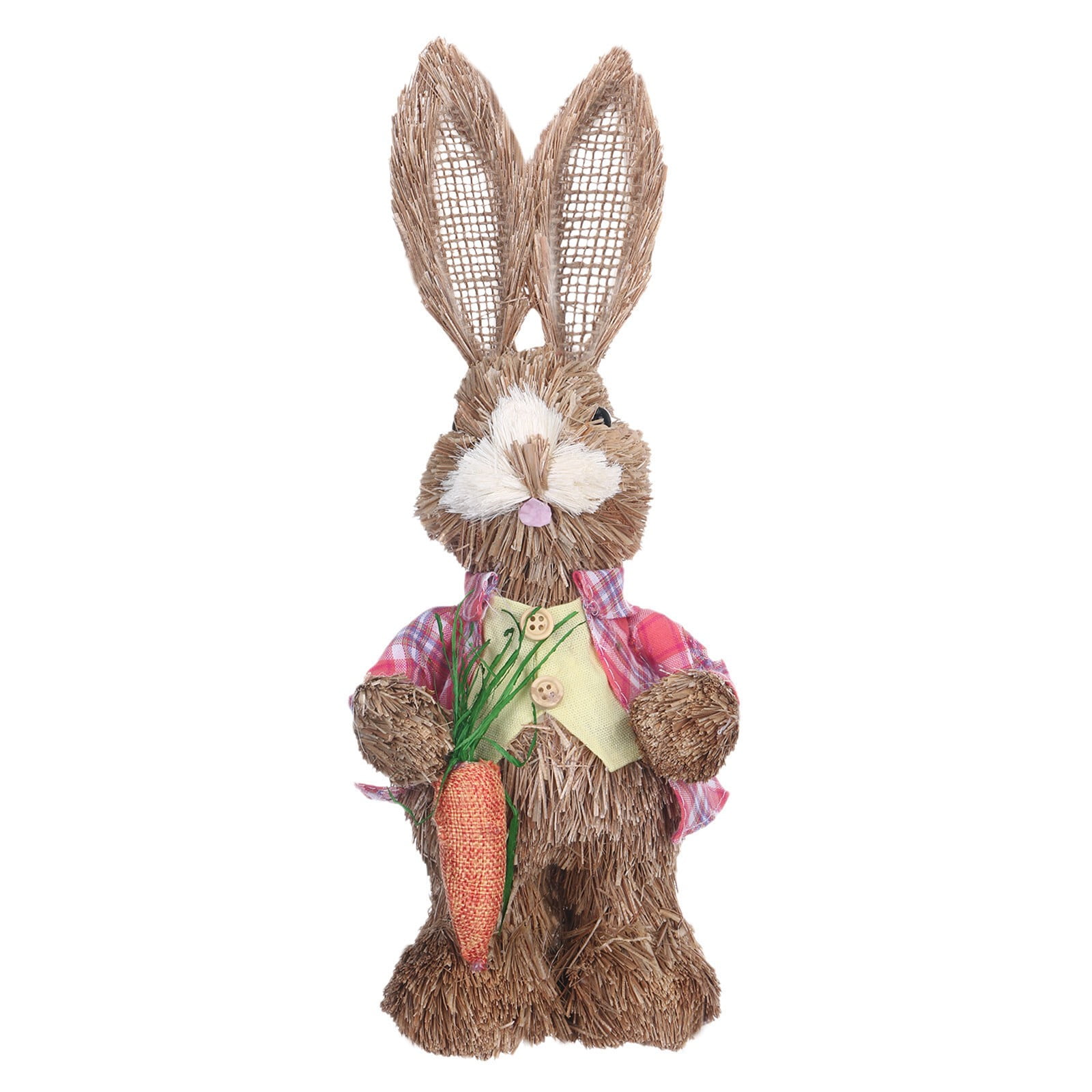 ZAROYEAX Easter Bunny Home Garden Bunny Decoration Creative Straw Bunny ...