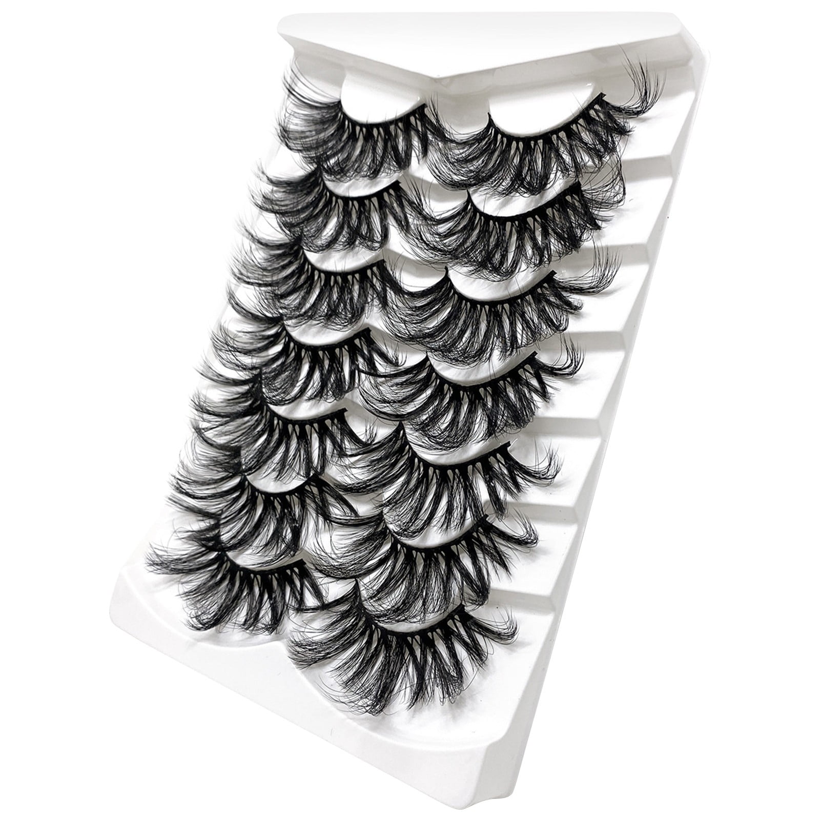 ZAROYEAX False Eyelashes Lashes Pack 7 Pairs 8D Dramatic Eyelashes ...