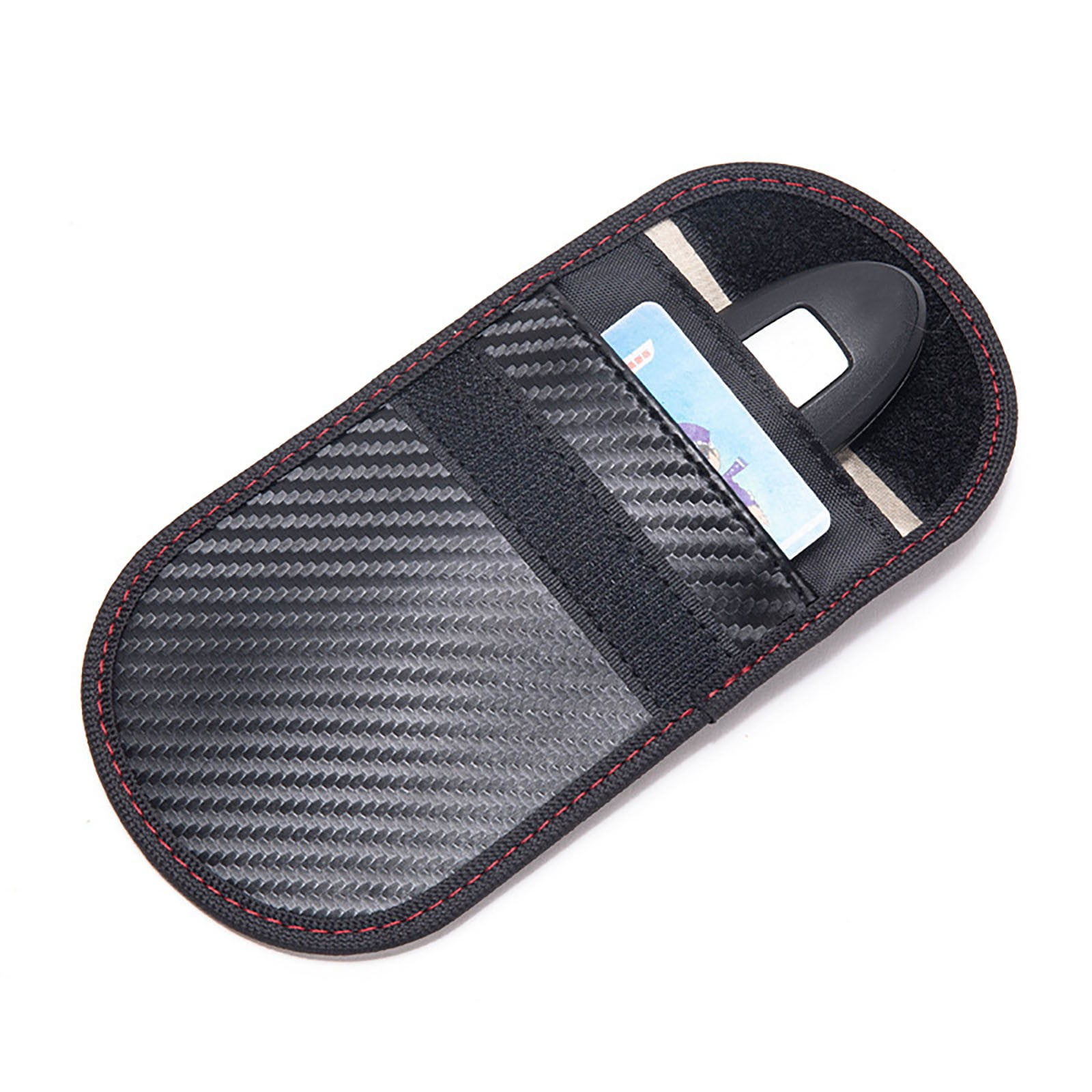 ZAROYEAX Fiber Texture RFID Blocking Key Organizer Durable ...