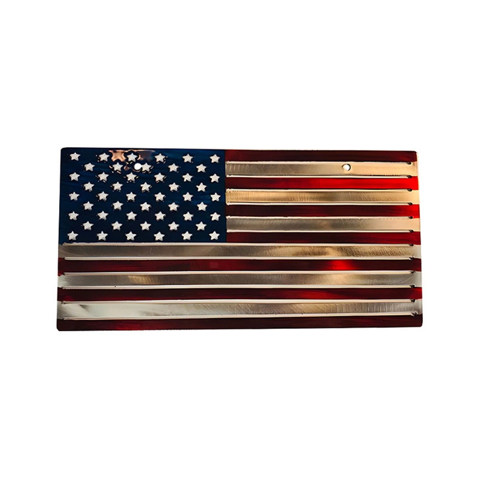 ZAROYEAX Flag License Plate Decoration Metal Crafts Colored Car ...