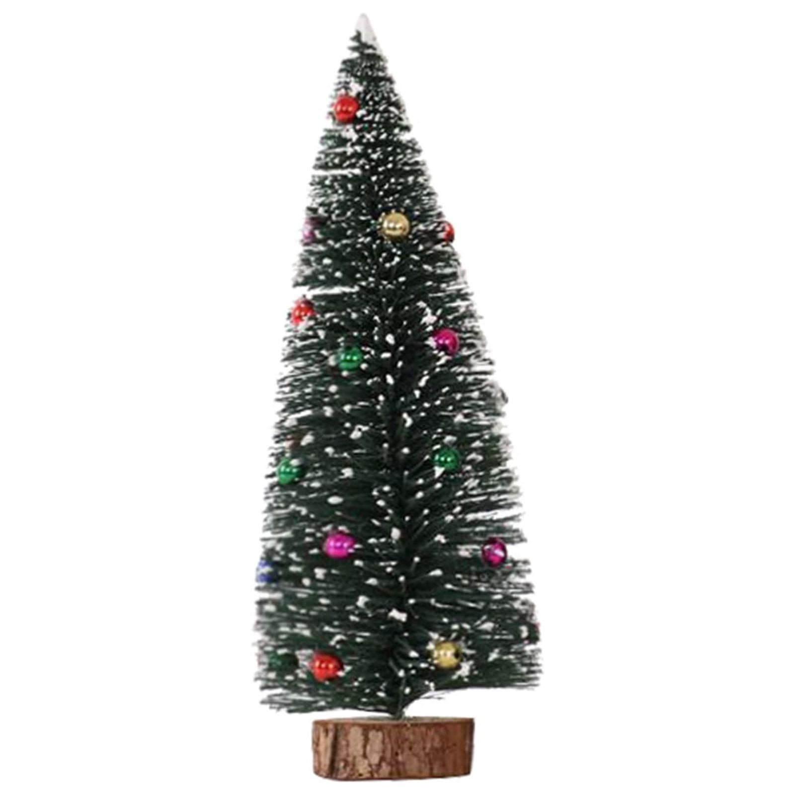 ZAROYEAX Flocking Glue Bead Mini Desktop Christmas Tree - Walmart.com