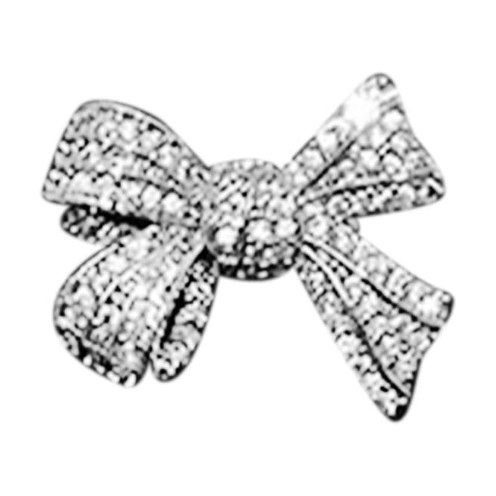 ZAROYEAX Full Drill Bow Ear Clip Female Earless Piercing Ear Bone Clip ...