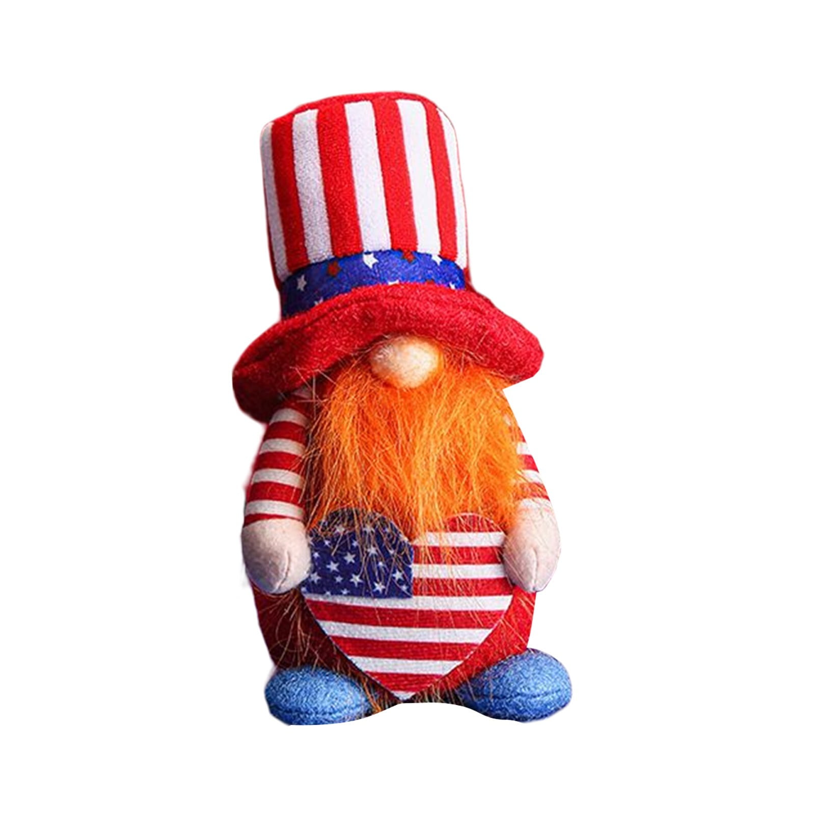 ZAROYEAX Independence Day Decorations Cute No Face Doll with Round Hat ...