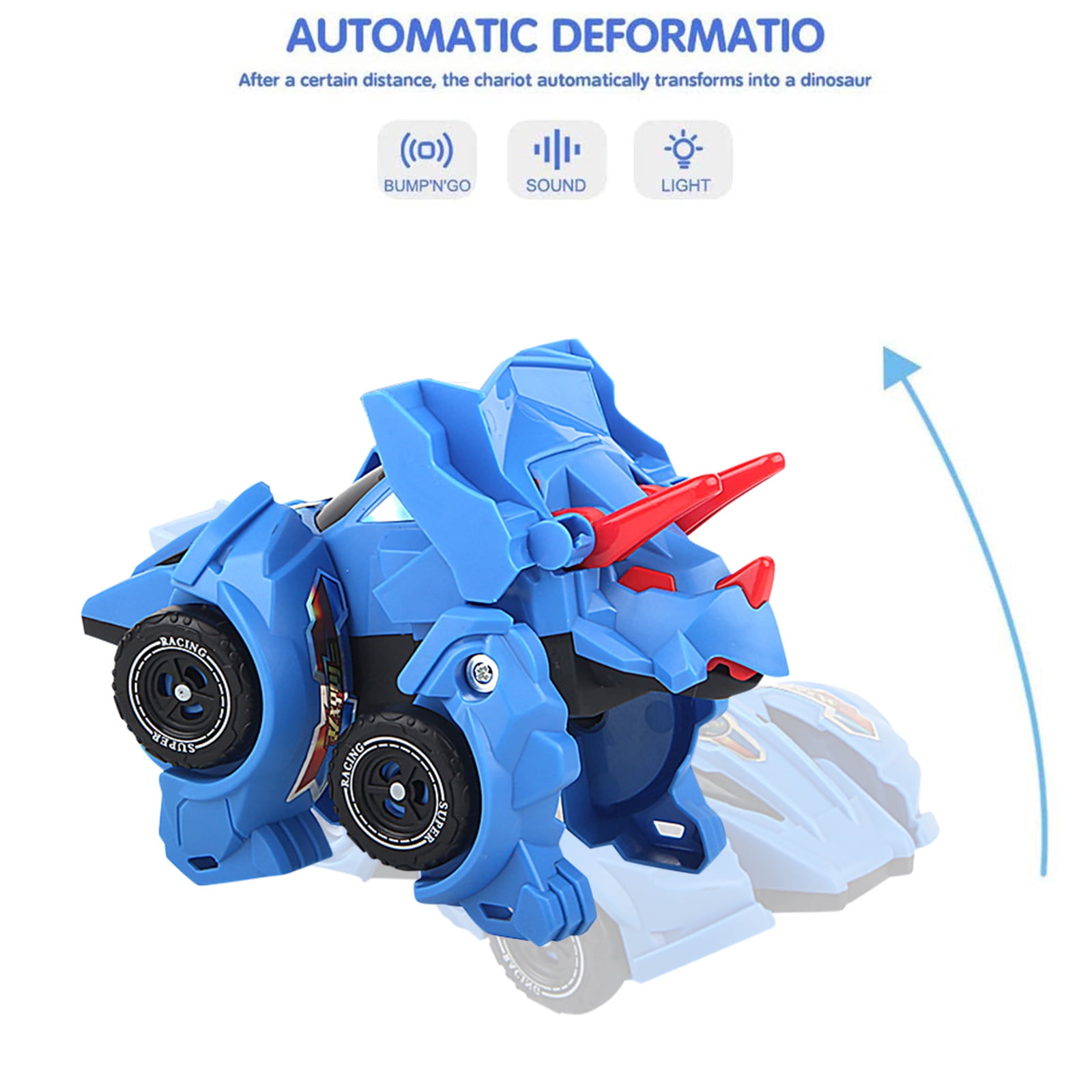 ZAROYEAX Kids Toys Car Transforming Dinosaur Toy Dinosaur Transformer ...