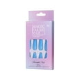 Zaroyeax Luminous Long Ballet Wear Nail Patch Pure Color Jelly Glue