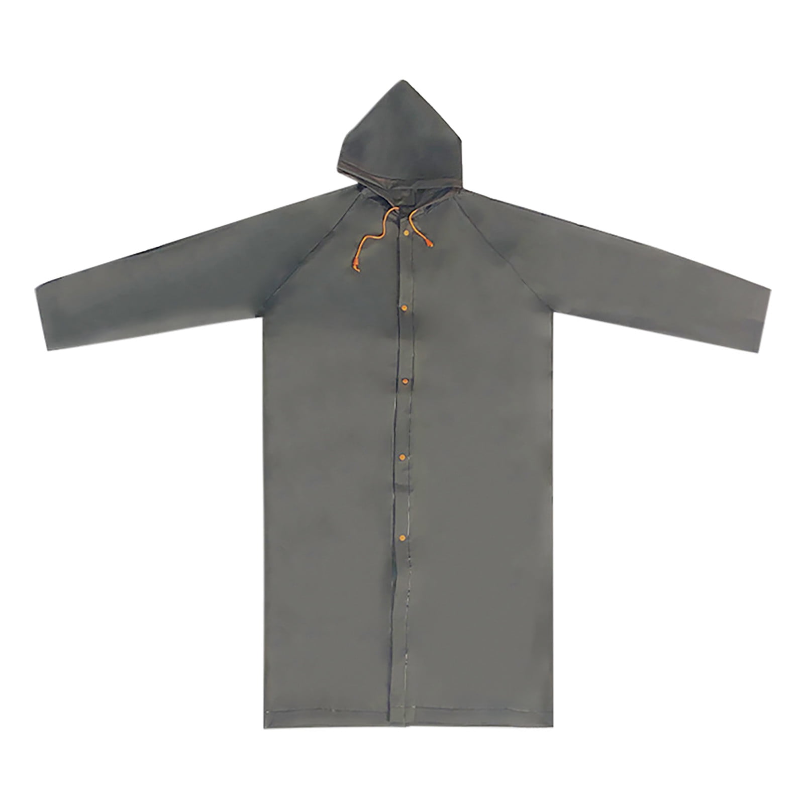 ZAROYEAX Men's Rainy Season Thickened Front Opening with Hooded ...