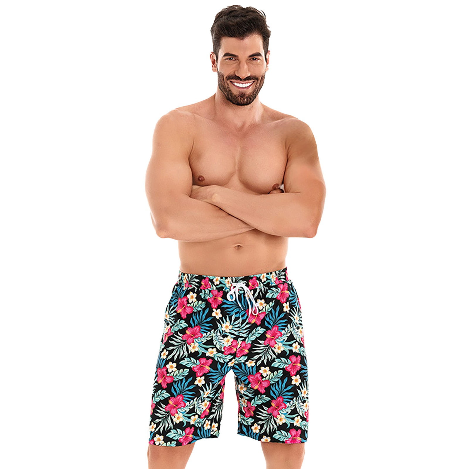ZAROYEAX Men's Swimming Trunks Parent Child Wear Father Son Plus Size ...