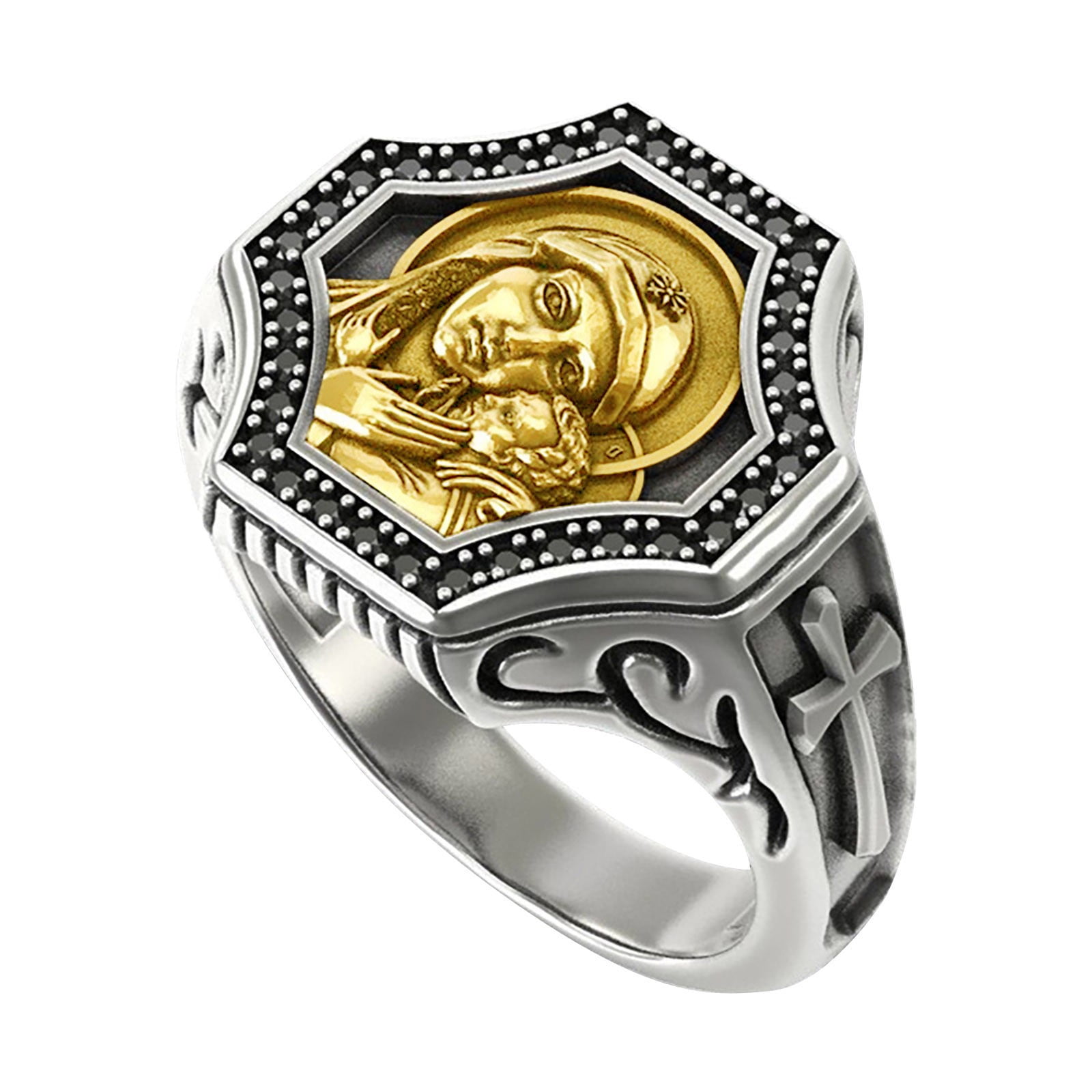 ZAROYEAX Mother's Day Personalized Mother Ring Engraving Meaningful ...