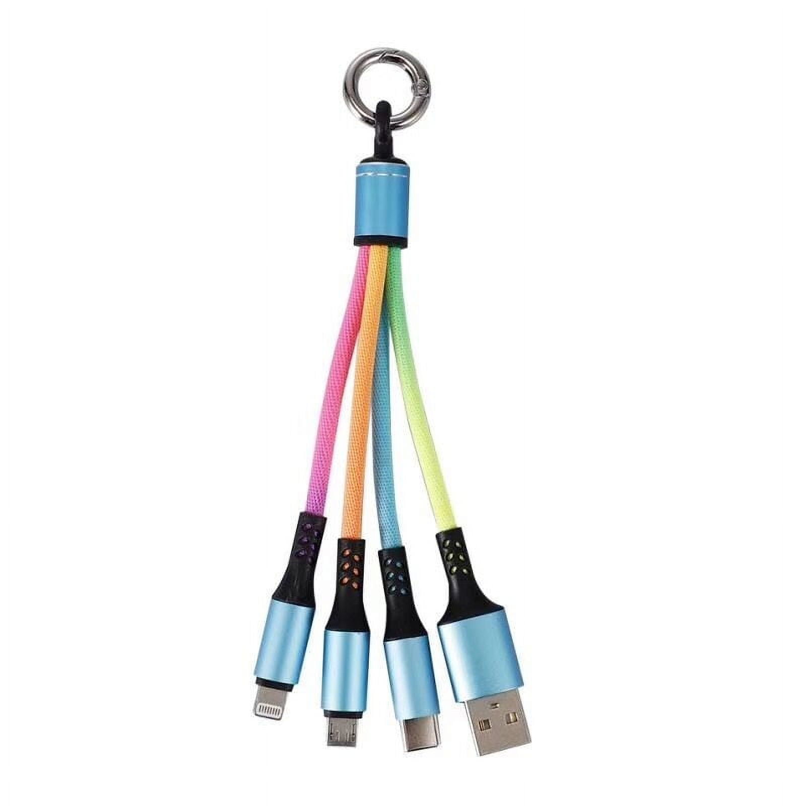 ZAROYEAX Multi Charging Cable 3 in 1 Nylon Braid Multiple USB Fast ...