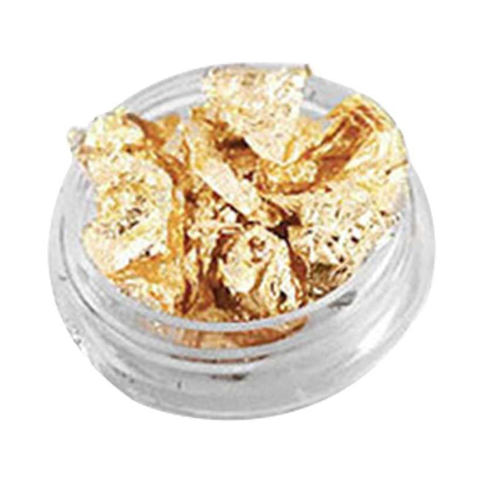 ZAROYEAX Nails Art Jewelry Gold Foil Foil Shards Gold Silver Glass ...