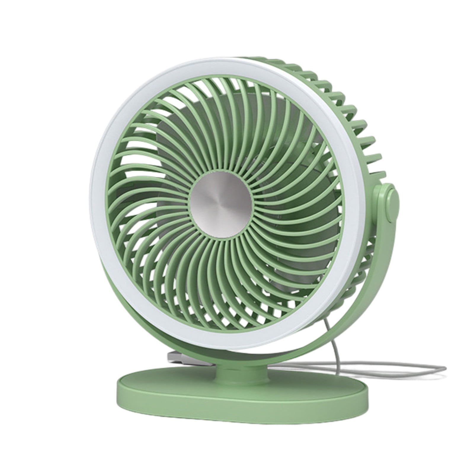 ZAROYEAX Oscillating Desk Fan Battery Operated Table Fan Fan with ...
