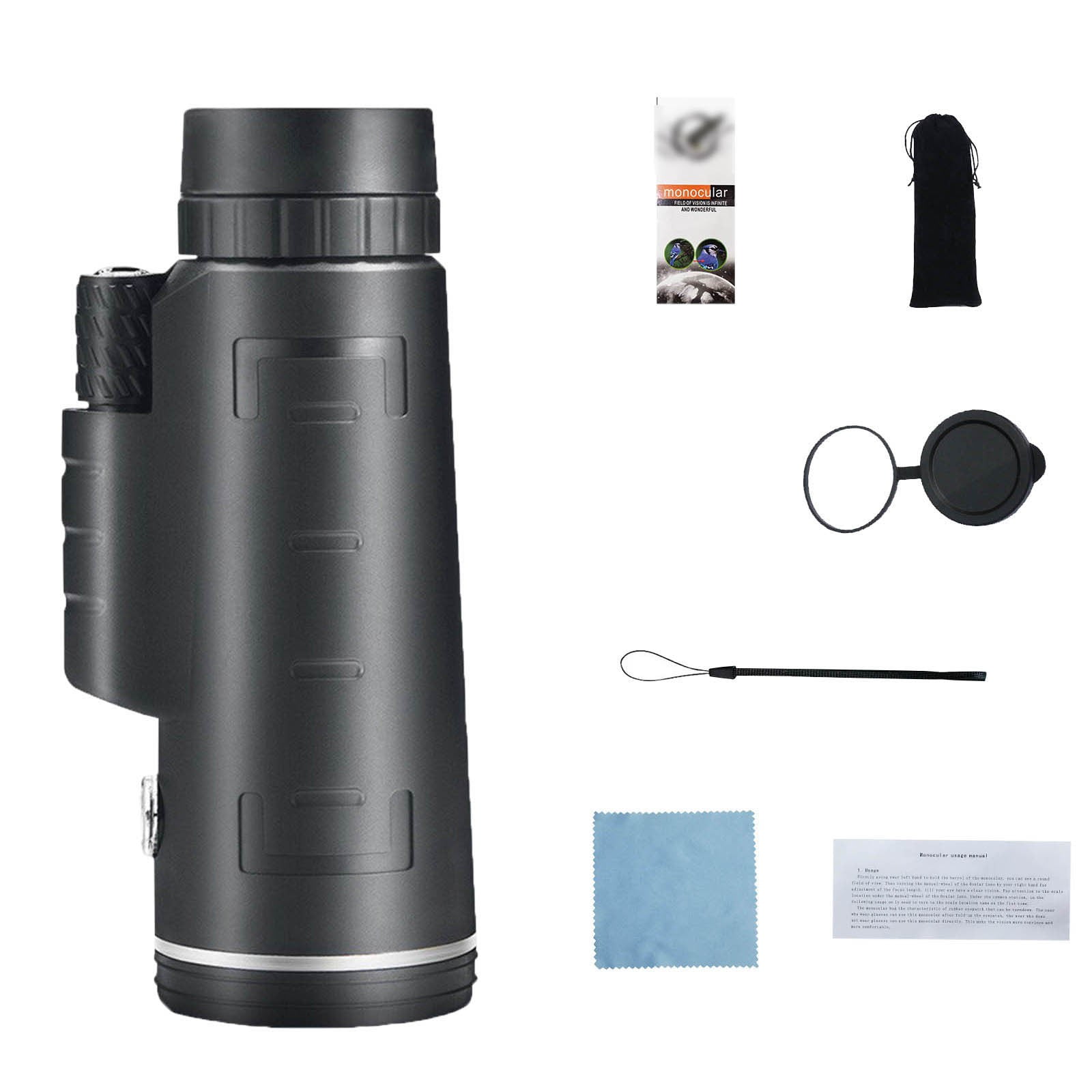 ZAROYEAX Portable Monocular with Long Range Zoom for Outdoor Boating ...