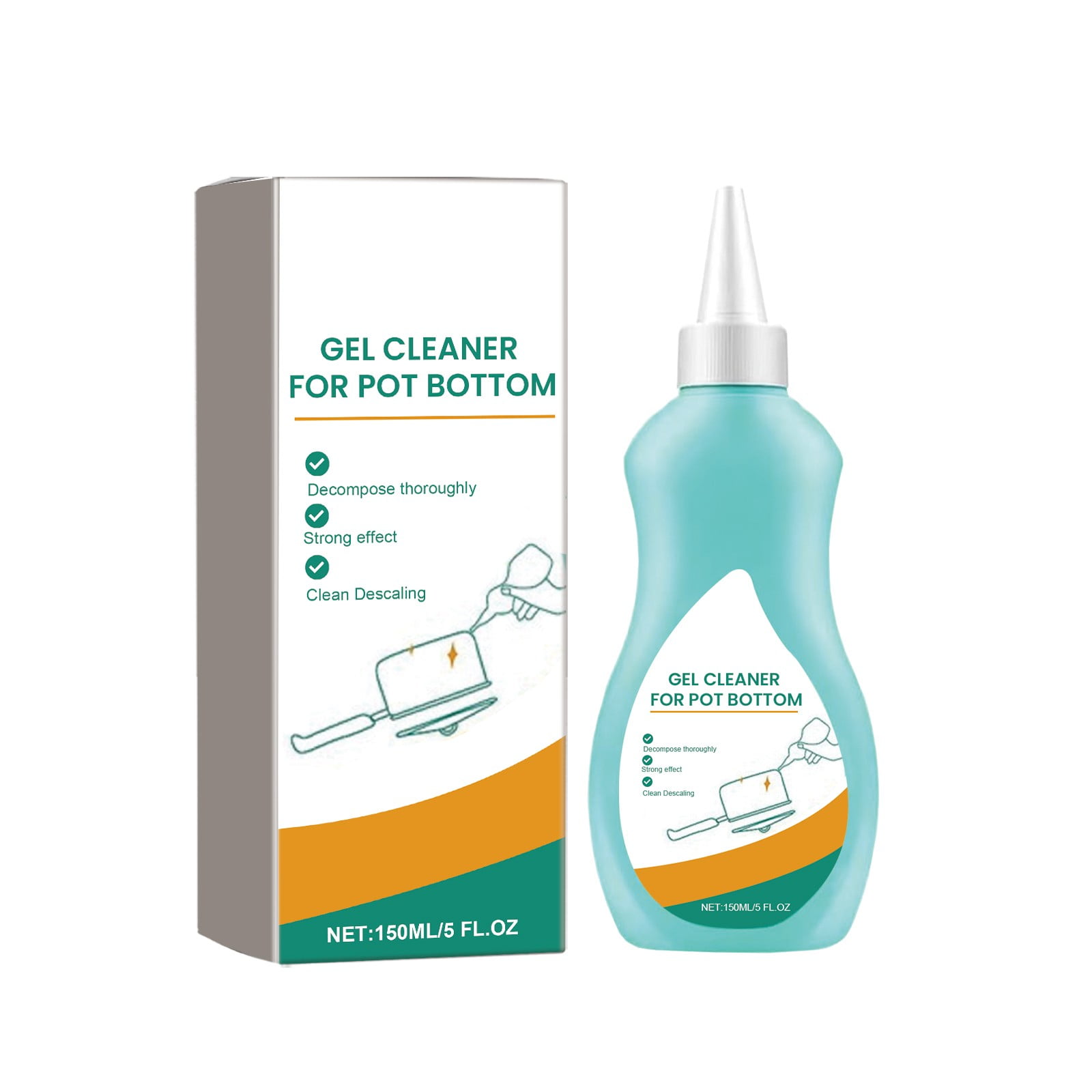 ZAROYEAX Pot Bottom Descaling Agent Washing Pot Glue Pot Thickener Ir ...