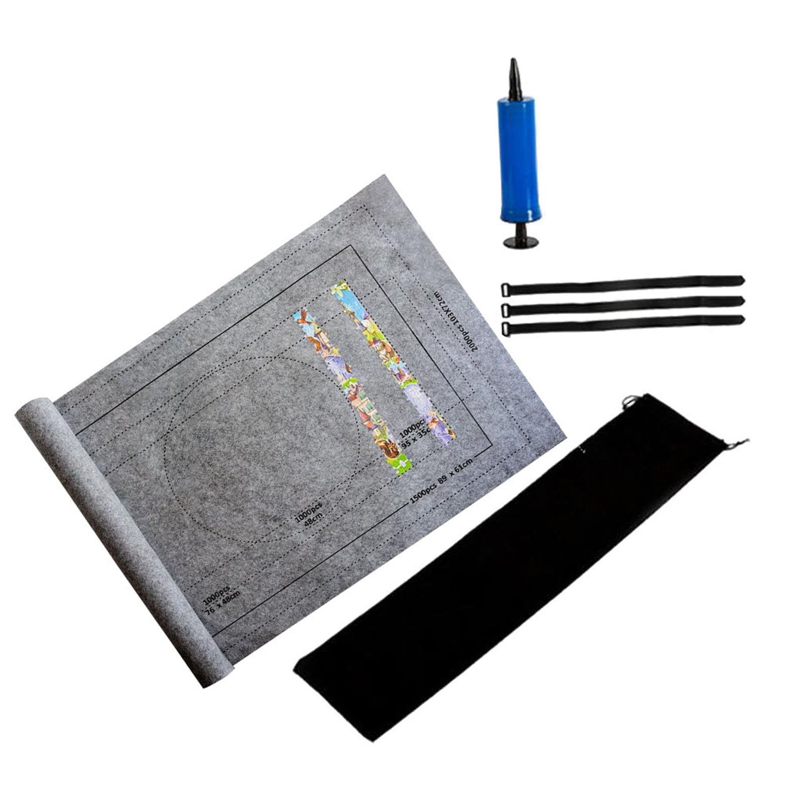 ZAROYEAX Puzzle Roll Storage Mat Jigroll Up to 1500 Pieces with ...