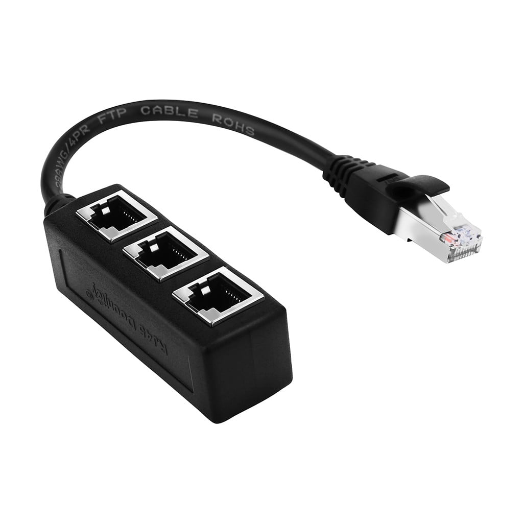 ZAROYEAX RJ45 1 to 3 Ethernet LAN Network Cable Splitter 3 Way Extender ... ZAROYEAX RJ45 1 to 3 Ethernet LAN Network Cable Splitter 3 Way Extender ...