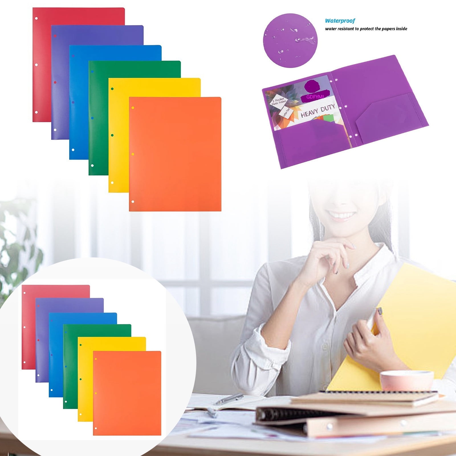 ZAROYEAX Rainbow Colors: Organize Your Documents with Our Colorful File ...