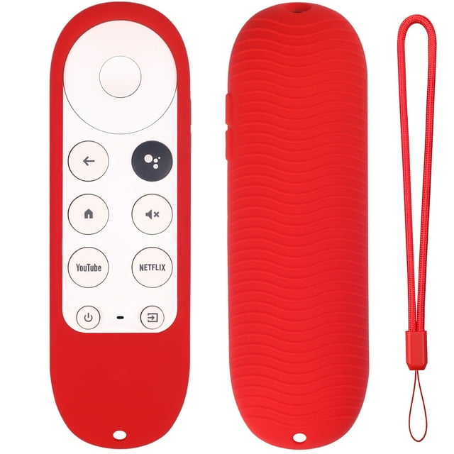 ZAROYEAX Silicone Protective Case for Chrome-cast with Google TV Remote ...