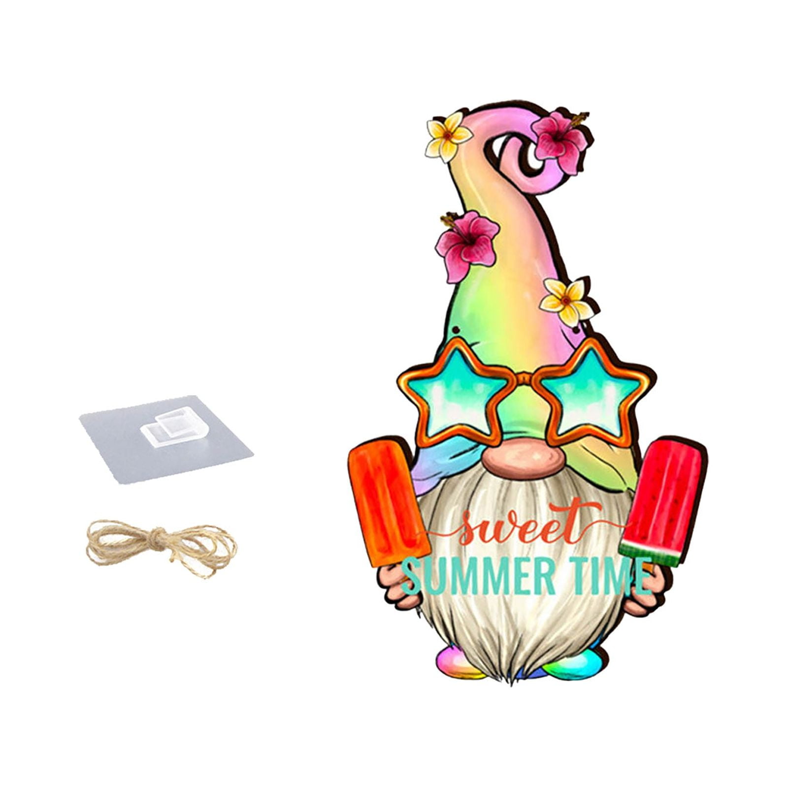 ZAROYEAX Summer Door Wooden Welcome Door Hanger Welcome Listing Summer ...