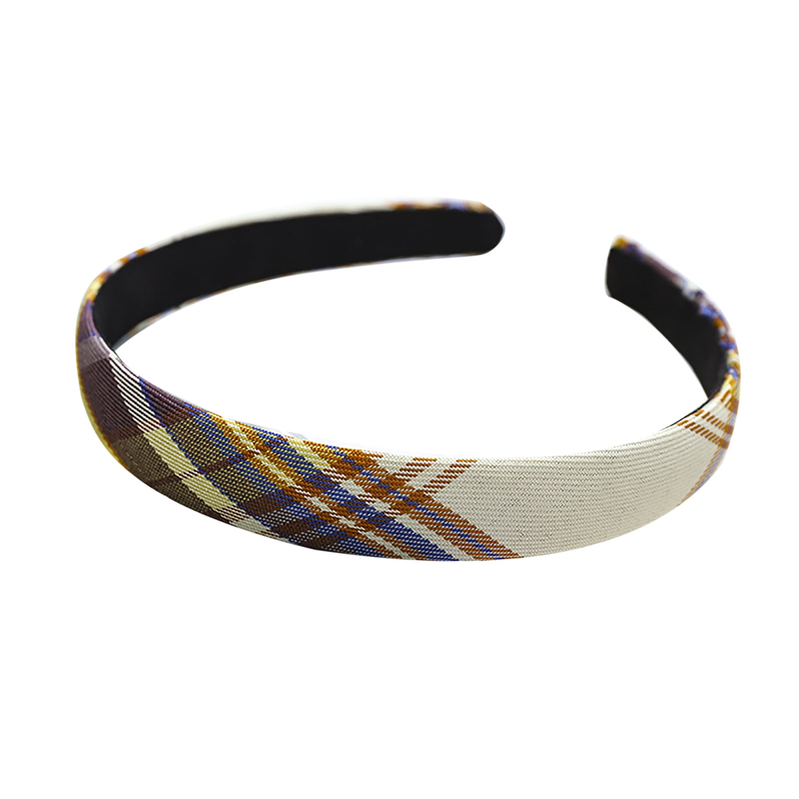 ZAROYEAX Vintage Plaid Women Headband Girls Hair Bands Wide Hair Hoop ...