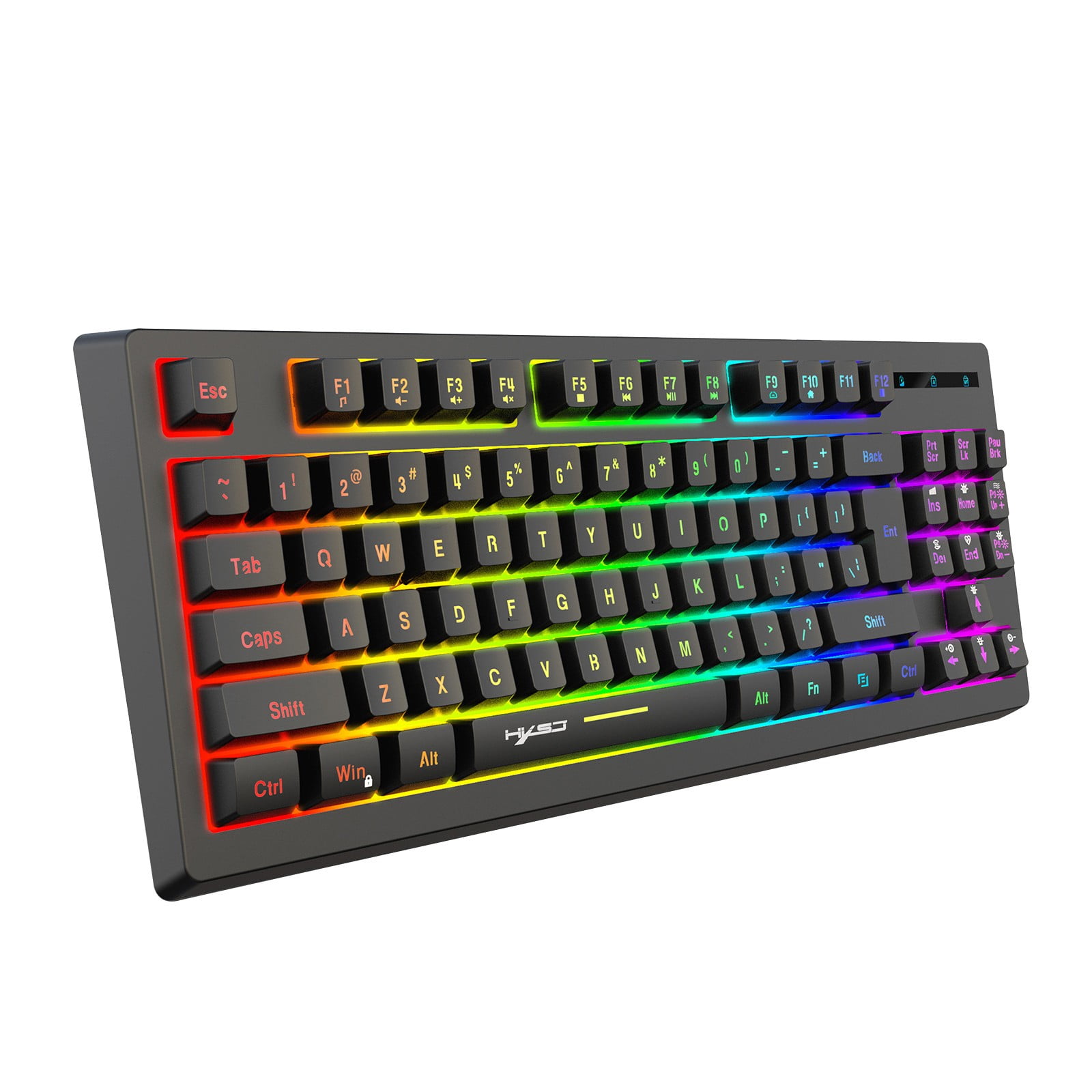 ZAROYEAX Wireless Keyboard 2.4G Slim Computer Keyboard RGB Multiple ...
