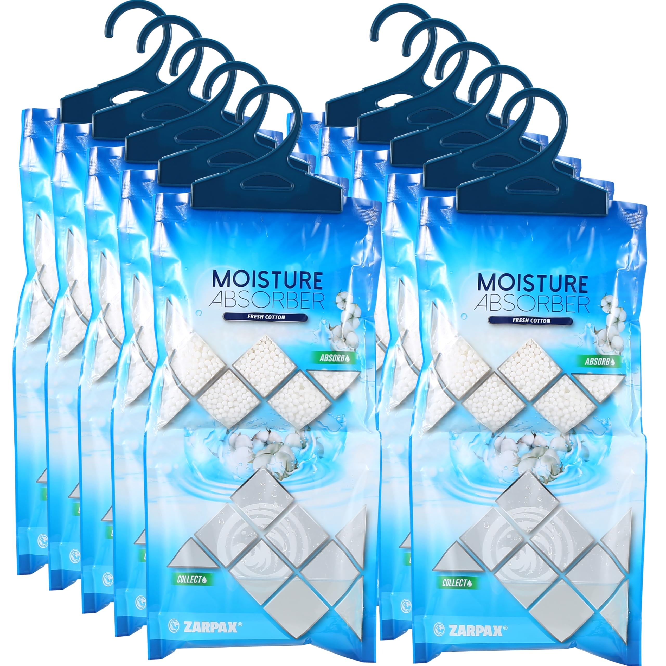 ZARPAX Hanging Absorber Fresh Cotton 10.6 oz/300g | Absorbing Bags for ...