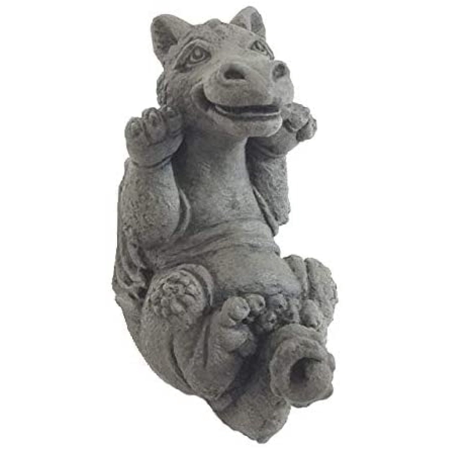 ZAUHLXD Little Darling Dragon Baby Pup Flip - Solid Cast Stone Garden ...