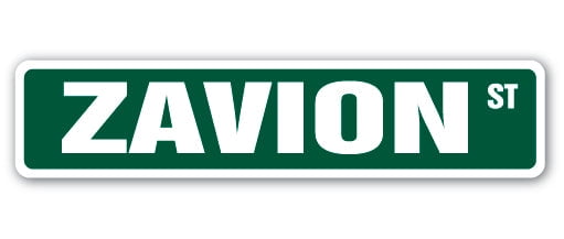 ZAVION Street Sign Childrens Name Room Sign | Indoor/Outdoor | 36" Wide ...