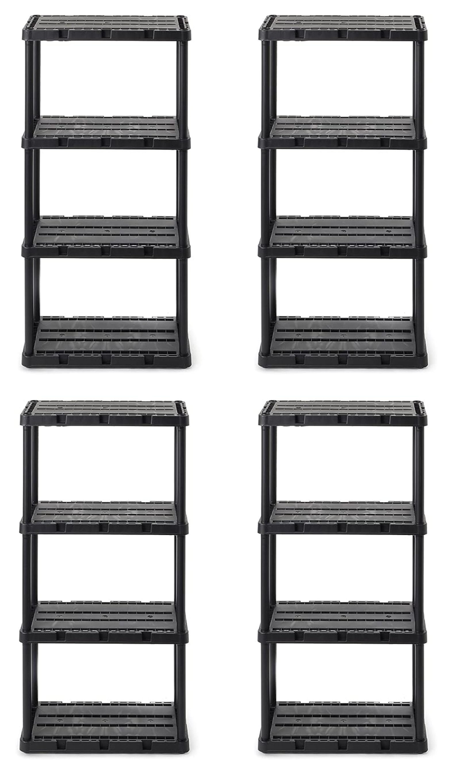 ZAWkirJ 4 Shelf Knect-A-Shelf Solid Light Duty Storage Unit 24 x 12 x ...