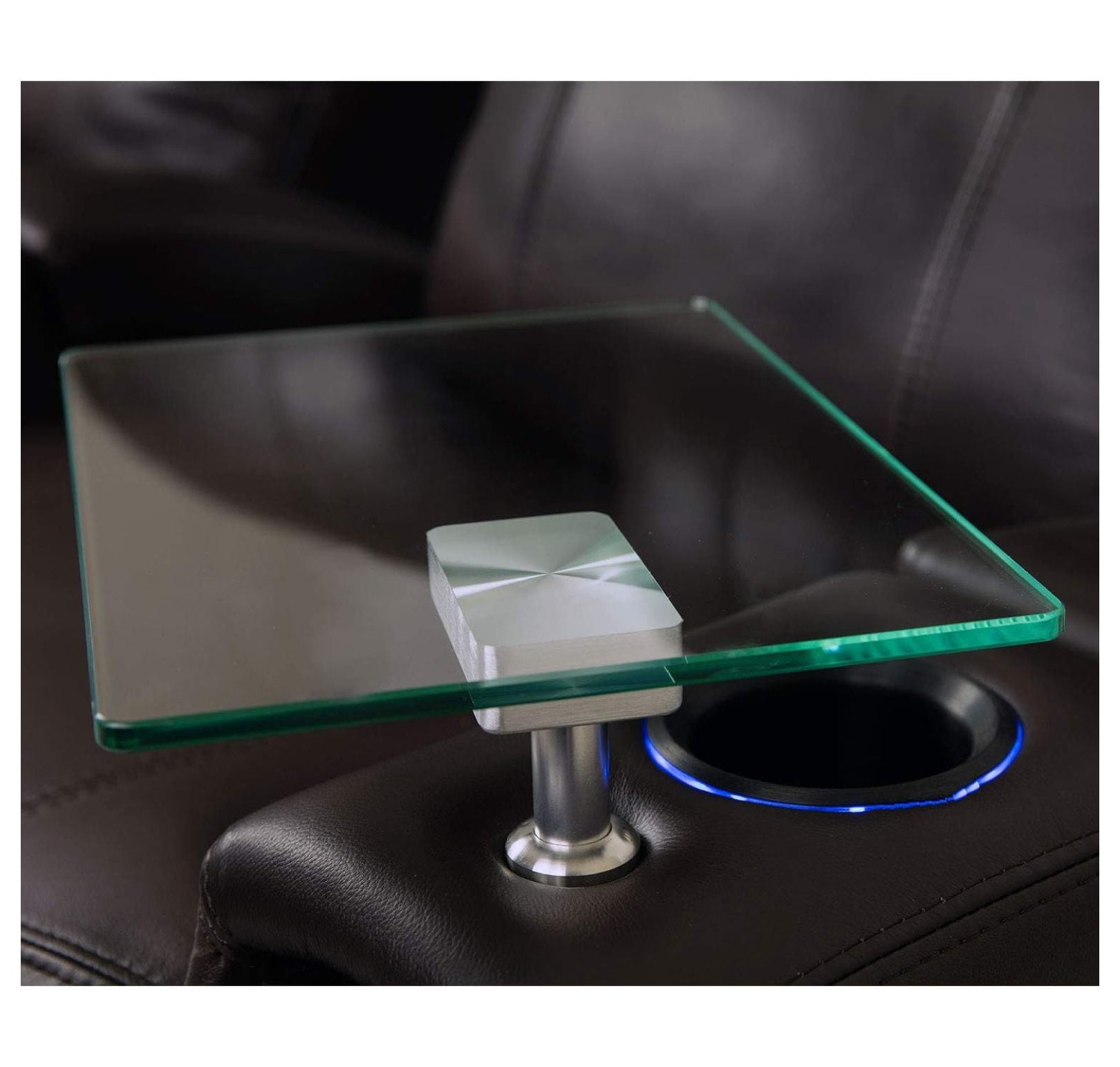 ZAWkirJ Glass Tray Table Swivel Base - Walmart.com