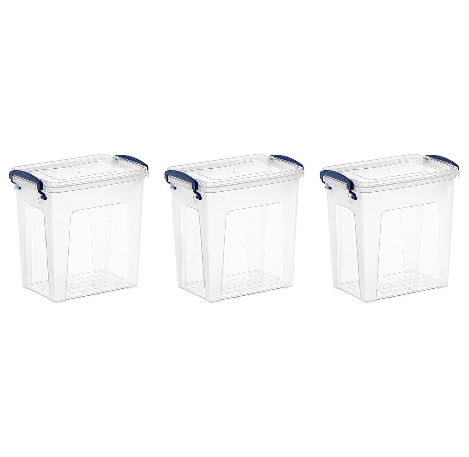 Zawkirj Mini Storage Bins With Lids Clear Boxes For Organizing