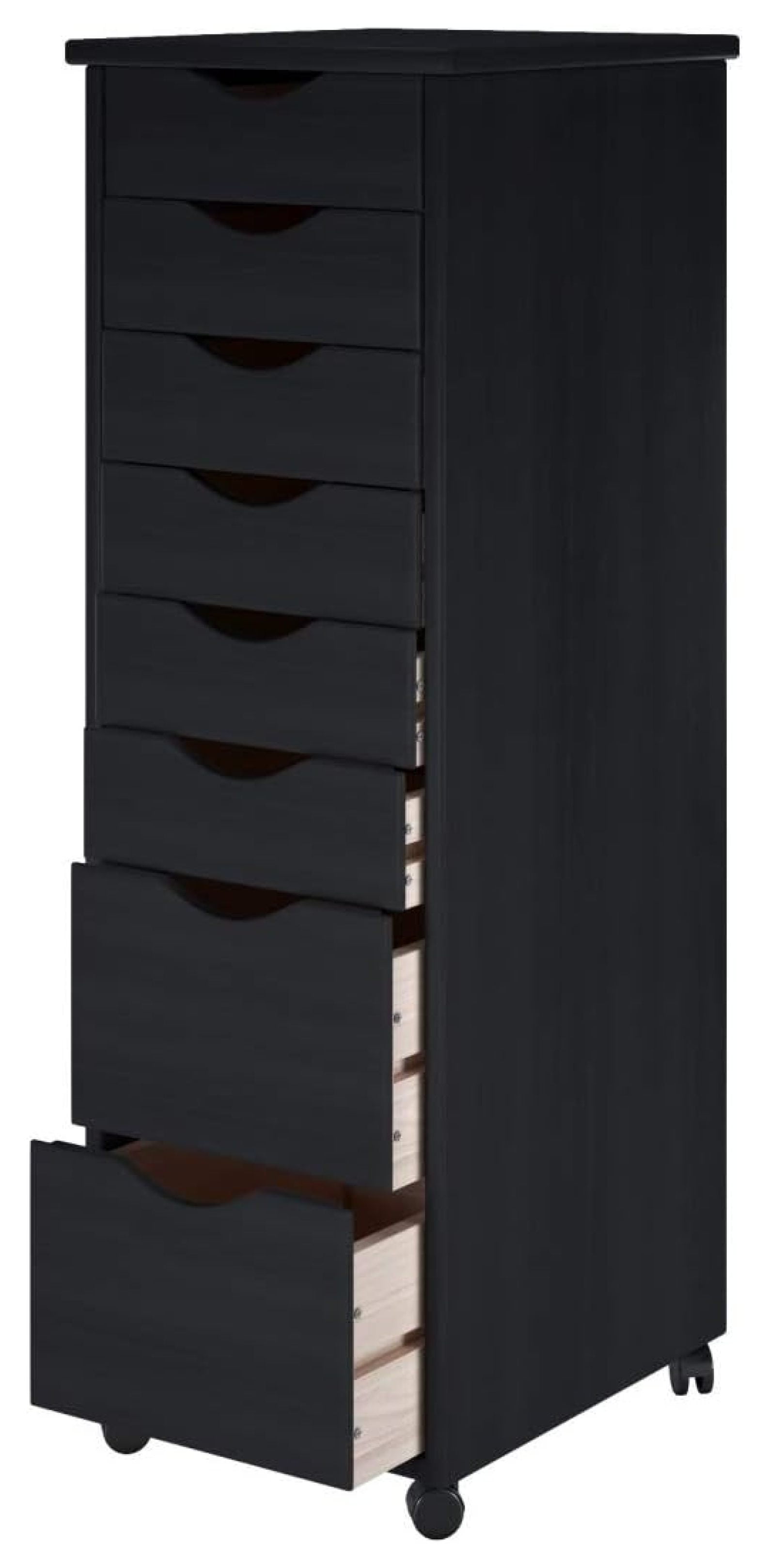 ZAWkirJ Original Roll Cart, Solid Wood, 6+2 Drawer Narrow Drawers Roll ...