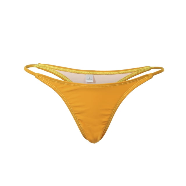 ZAXARRA Women Thong Bikini Bottoms G String Low Waist Swimsuit Bottom ...