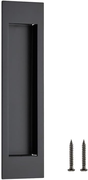 ZAZAIKS 4 Pack Black Sliding Closet Door Handles Black Flush Pulls 4 ...