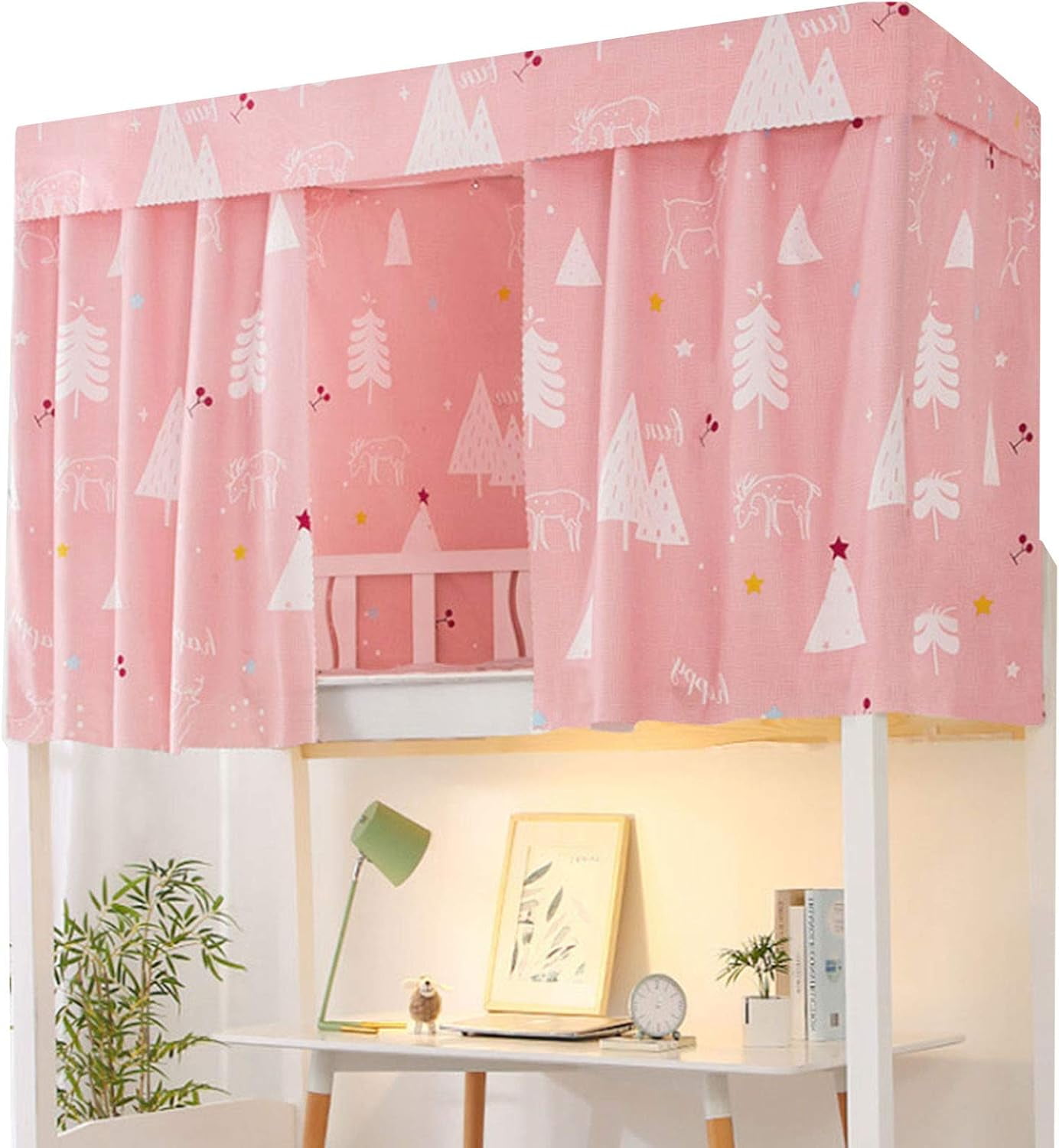 ZAZAIKS Bed Canopy Single Sleeper Bunk Bed Curtain Student Dormitory ...