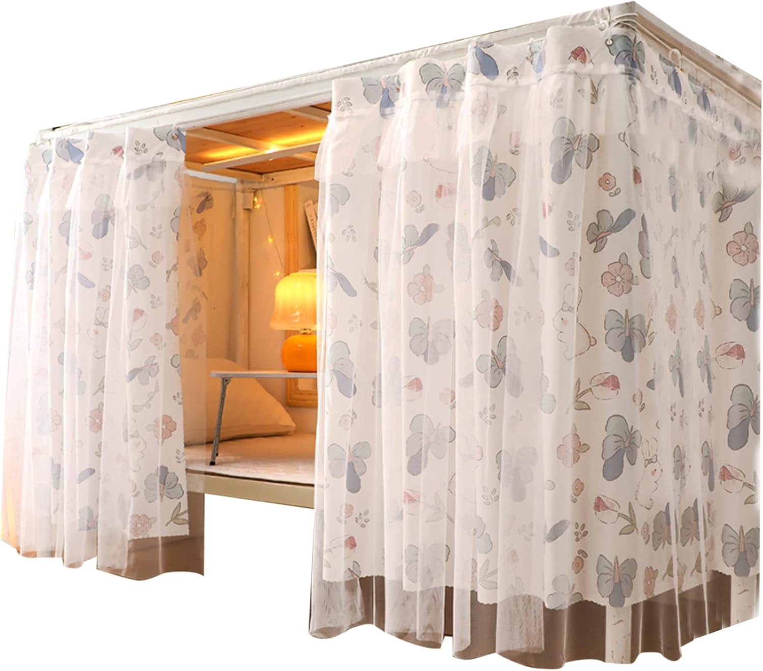ZAZAIKS Dorm Single Twin Bunk Bed Tents Drapes Dustproof Blackout ...