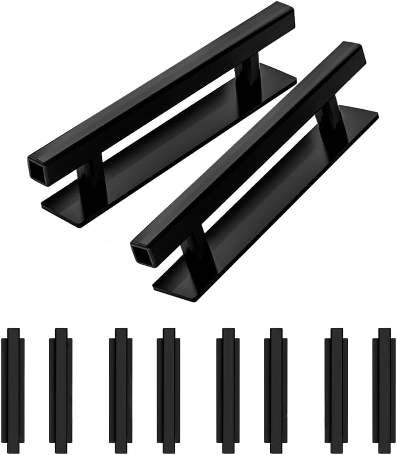 ZAZAIKS Self-Stick Push Pull Helper,10 Pack ABS Plastic Wardrobe ...