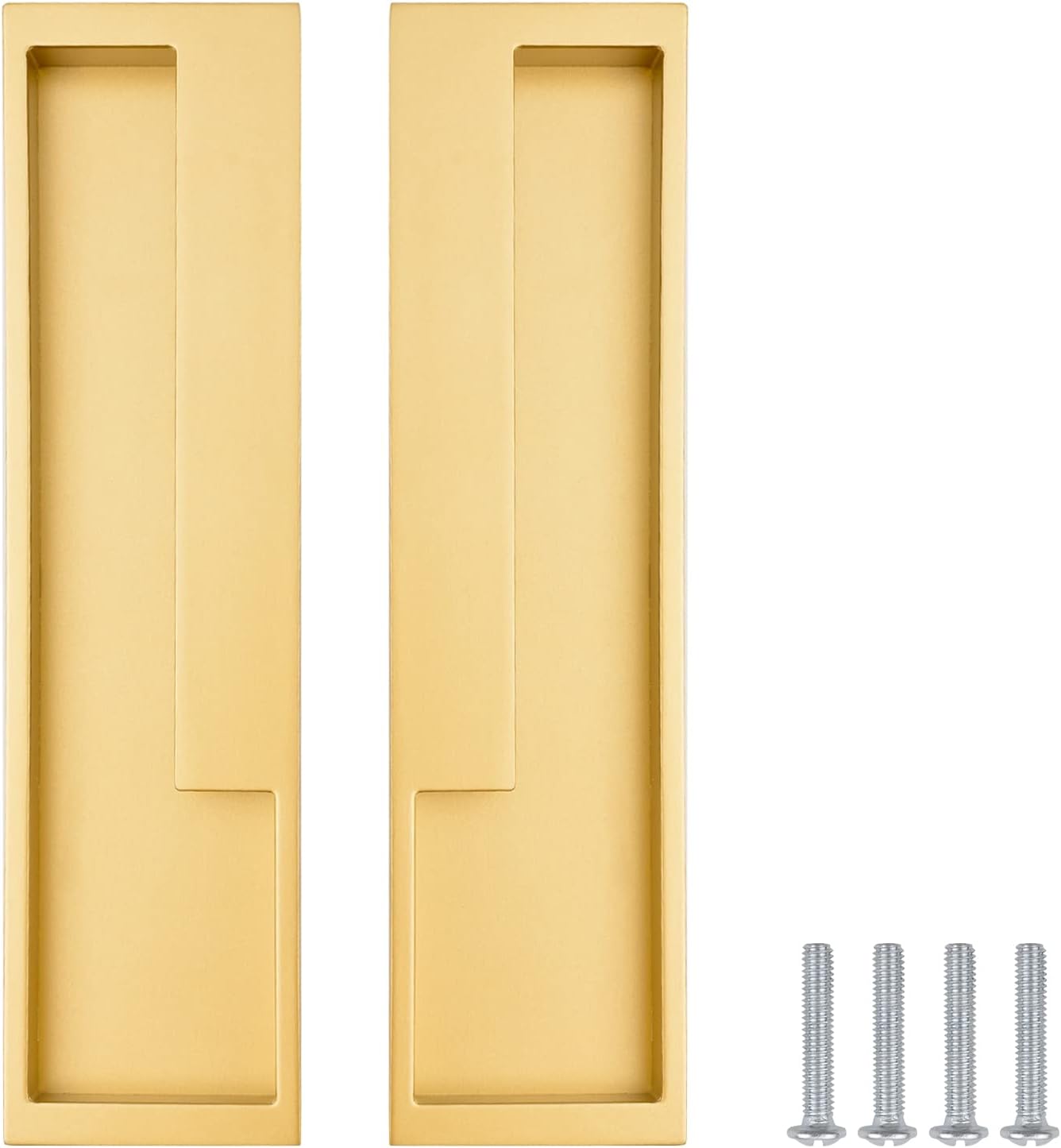 ZAZAIKS Zinc Alloy Flush Pull Handles, 2pcs Embedded Sliding Door ...