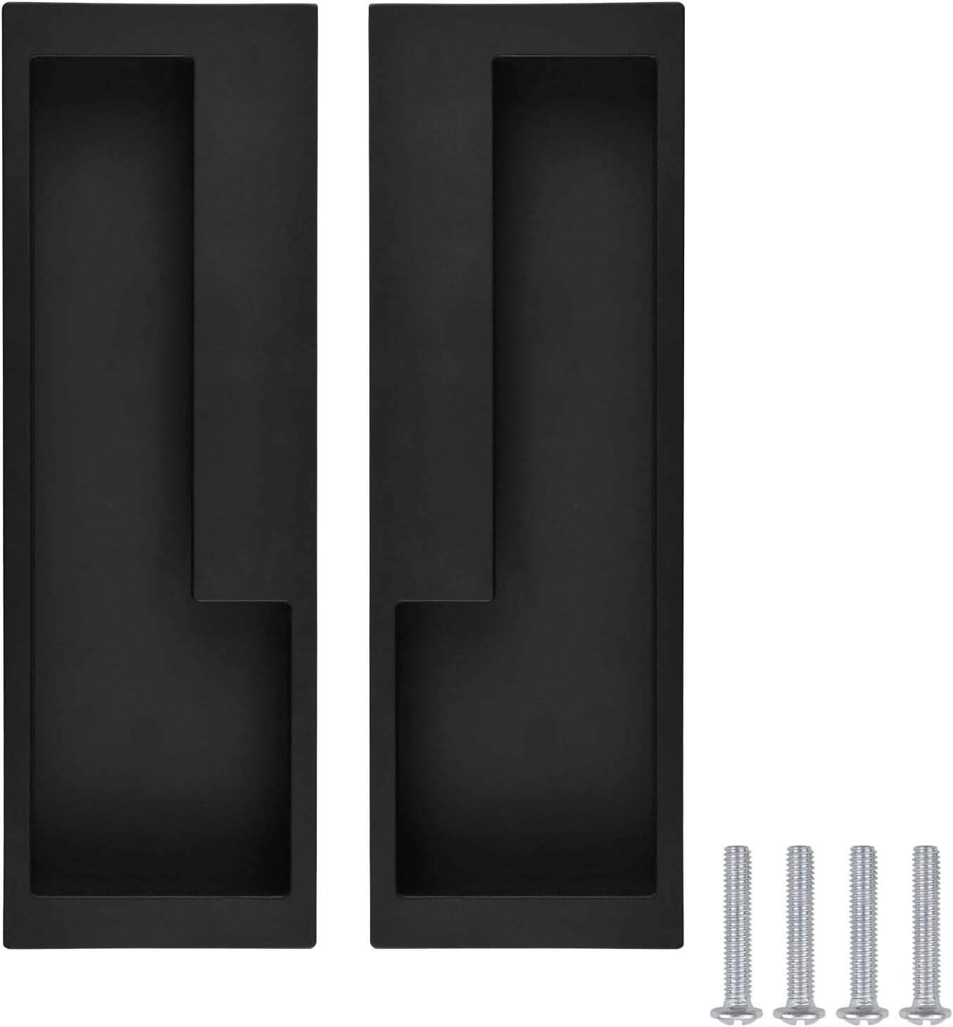 ZAZAIKS Zinc Alloy Flush Pull Handles, 2pcs Embedded Sliding Door ...