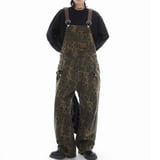 ZAZYULZ Resort Wear for Women 2024 Atzhose Damen Leopard Jeans Overalls ...