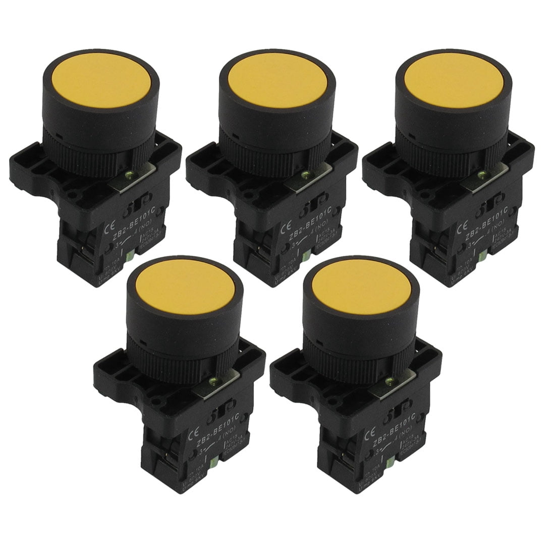 ZB2-EA51 NO Normally Open Yellow Sign Ignition Momentary Pushbutton ...