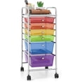 ZBAKF 6 Storage Drawer Cart Rolling Organizer Cart for Tools Scrapbook ...