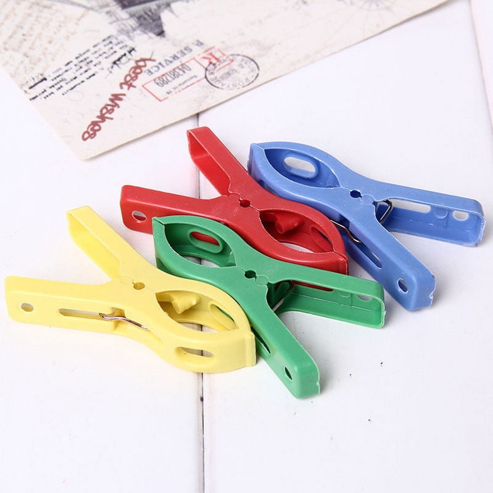 ZBBMUYHGSA Chip Clips,Towels In Towel Clips Fun Beach Of 8 Set Bright ...