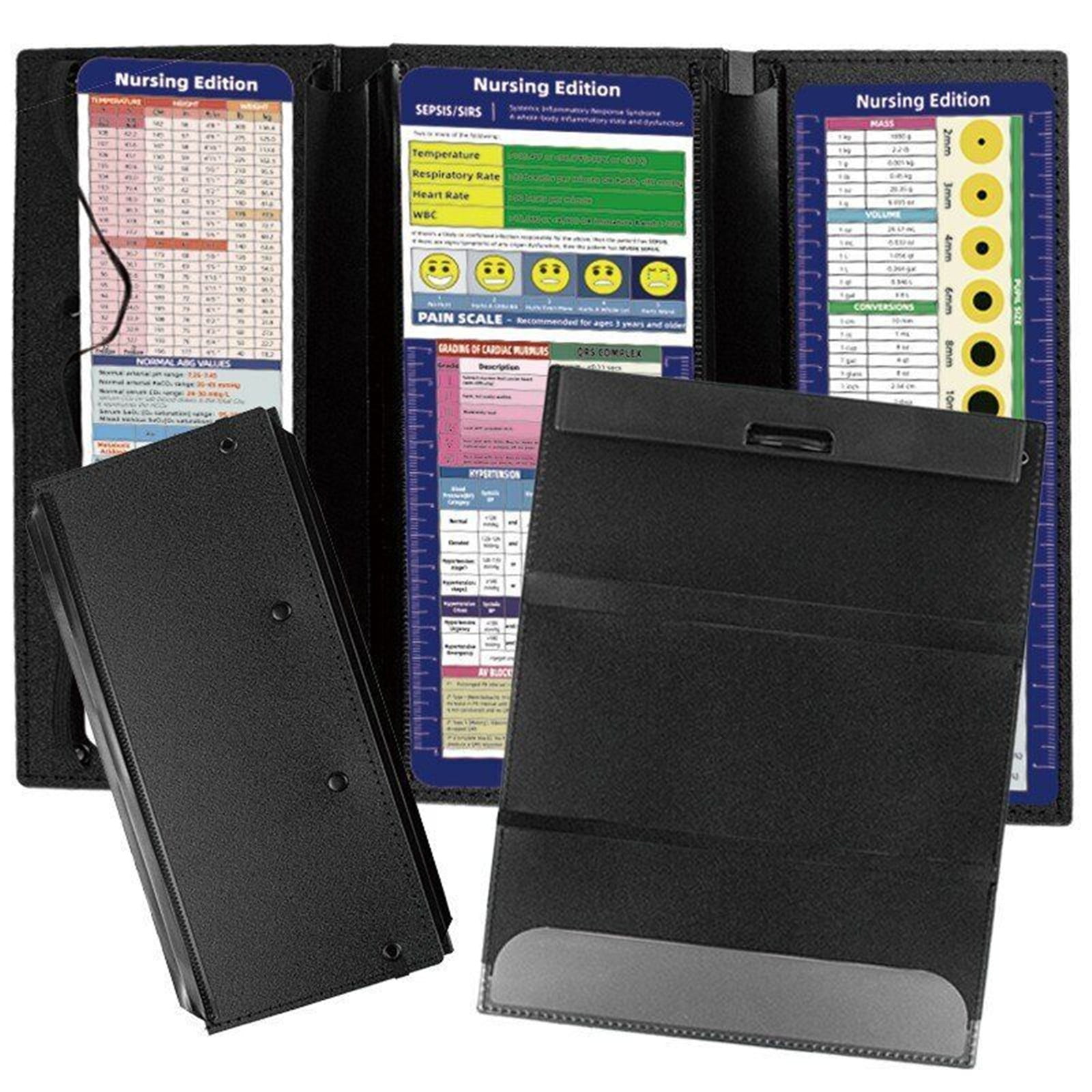 ZBFJINX 1 Pack Plastic Nursing Clipboard Foldable 3 Folding Clipboard ...