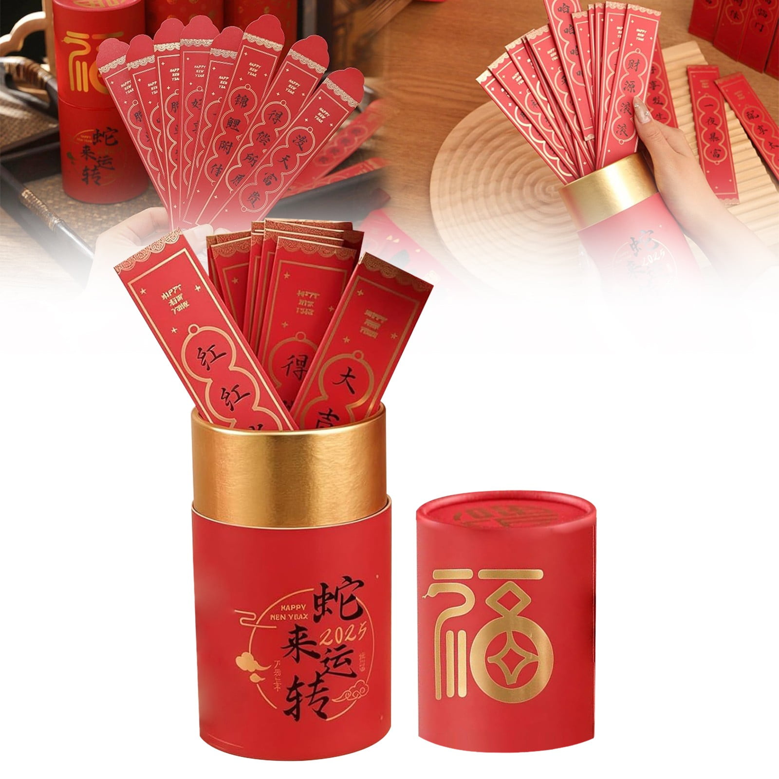 ZBFJINX 1 Set Chinese New Year Red Packet Gift Box Traditional New Year ...